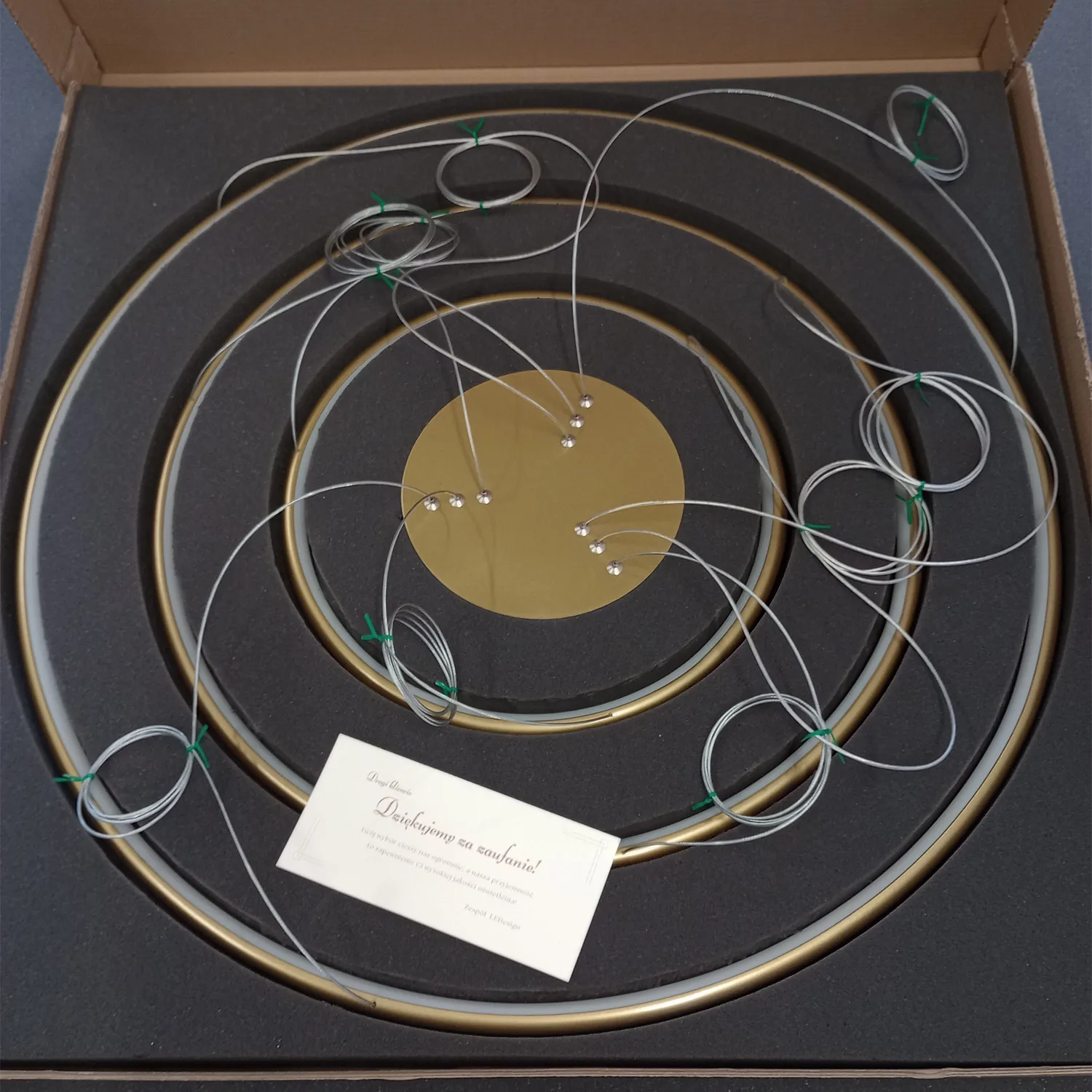 Lampa LED Orbit No.3 100 cm - nowoczesny design, biała, neutralna barwa ...
