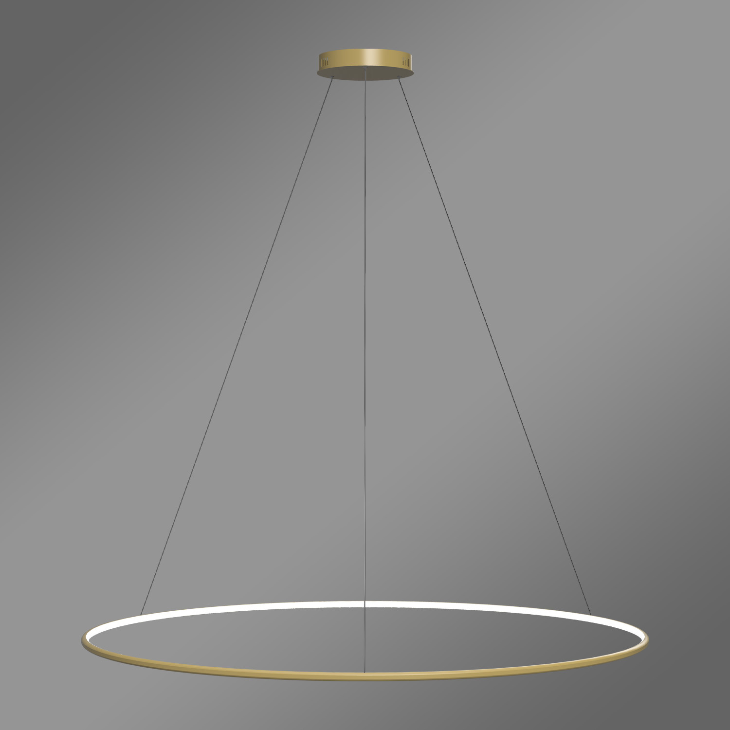 Lampy ring led orbit wiszące poziome w kształcie koła, okręgi | Ledesign